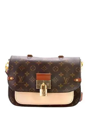 LOUIS VUITTON Vaugirard Handbag Monogram Canvas With Leather Satchel - Brown
