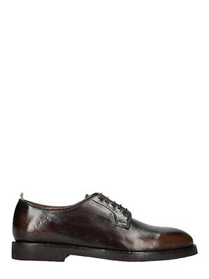 Officine Creative Bariton Leather Derby Shoes - Wine