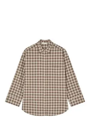 BY MALENE BIRGER Derris Organic Cotton Flannel Shirt - Fosil