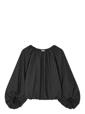 BY MALENE BIRGER Semara Organic Cotton Blouse - Black