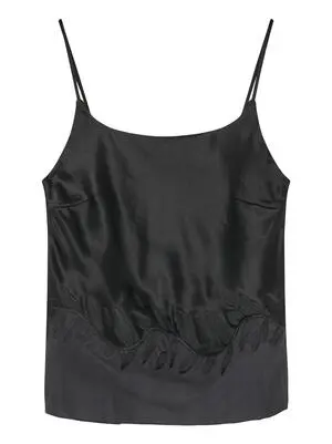BY MALENE BIRGER Janina Satin Top - Black