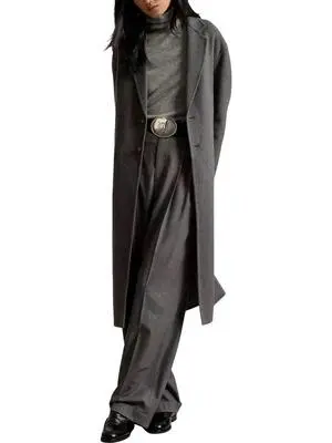 Polo Ralph Lauren Single-breasted Long Coat - Grey