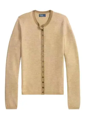 Polo Ralph Lauren Buttoned Ribbed-knit Cardigan - Neutrals