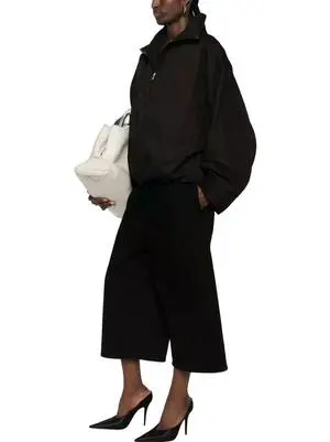 Nour Hammour Francois High-neck Zip-up Jacket - Black