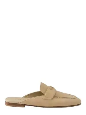 Prada Nubuck Mules - Neutrals