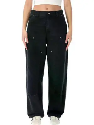 Carhartt Work In Progress Double-knee Canvas Trousers - Black