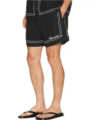 REPRESENT Border Short In . Also - Black