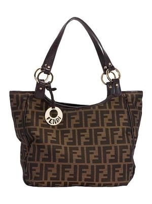 FWRD RENEW Fendi Zucca Chef Tote Bag - Brown