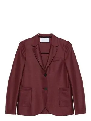 Harris Wharf London Wool Single-breasted Blazer Jacket - Red