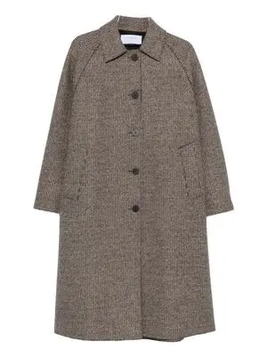 Harris Wharf London Wool And Cashmere Blend Coat - Grey