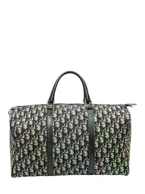 Dior Medium Boston Oblique-pattern Tote Bag - Neutrals