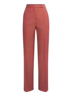 Max Mara Wool Tailored Trousers - Red