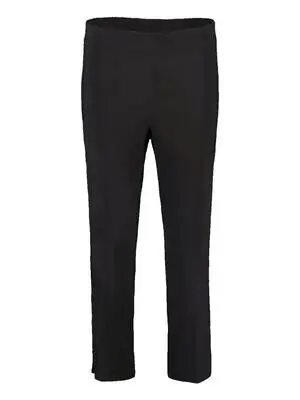 Avenue Montaigne Bridgette Side-slit Trousers - Black