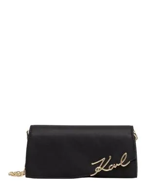 Karl Lagerfeld Logo-plaque Crossbody Bag - Black