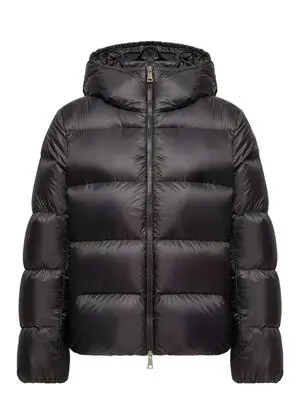 Moncler Quilted Hooded Puffer Jacket - Black