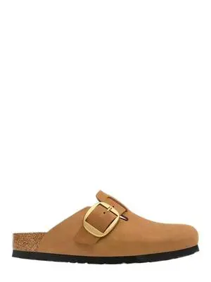 BIRKENSTOCK Big-buckle Leather Sandals - Brown