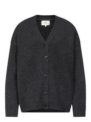 Loulou De Saison Duca Oversized V-neck Cardigan - Grey