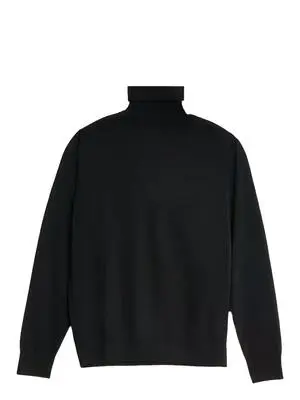 Pal Zileri Roll-neck Wool Sweater - Black