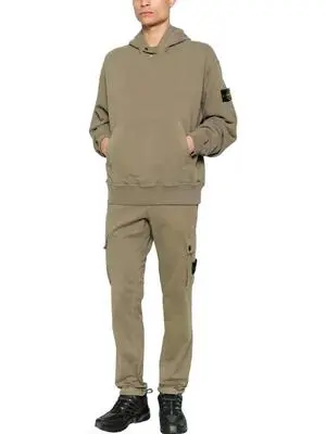 Stone Island Logo-patch Hoodie - Green