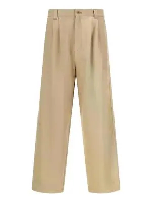 A.p.c. Ricky Pleated Cotton Trousers - Neutrals