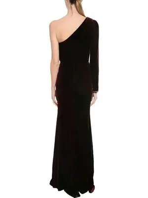 Philipp Plein Stud-embellished One-shoulder Maxi Dress - Red
