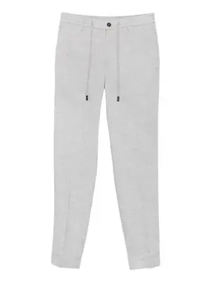 Peserico Drawstring-waistband Tailored Trousers - Grey