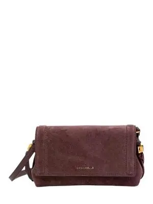 COCCINELLE Mini Thesssuede Leather Shoulder Bag - Brown