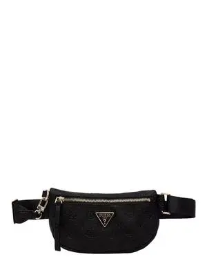 Guess Devon Logo-debossed Belt Bag - Black