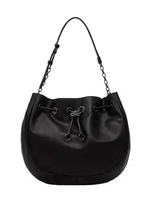 Karl Lagerfeld Logo-plaque Drawstring-fastening Tote Bag - Black