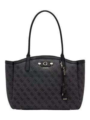 Guess Lindsey Logo-plaque Tote Bag - Grey
