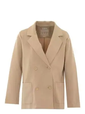 OWN Double-breasted Blazer - Neutrals