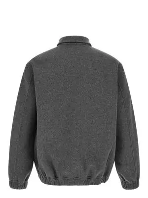 GIORGIO BRATO Zip-up Wool-blend Jacket - Grey