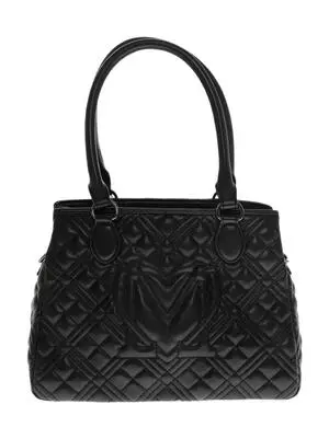 Moschino Logo-patch Tote Bag - Black