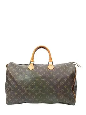 LOUIS VUITTON Monogram Speedy 40 Holdall Bag - Brown