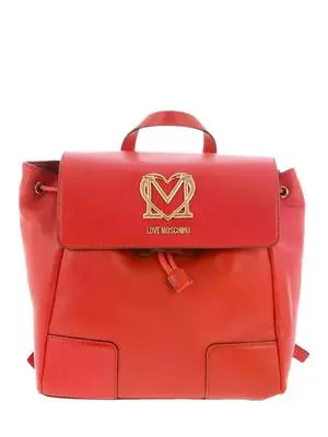 Moschino Logo-plaque Backpack - Red