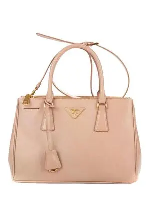 Prada Small Galleria Double-zip Tote Bag - Neutrals