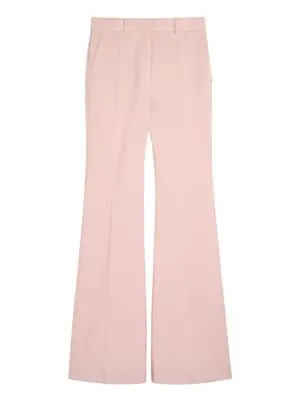 Sportmax Flared-leg Wool Trousers - Light Pink