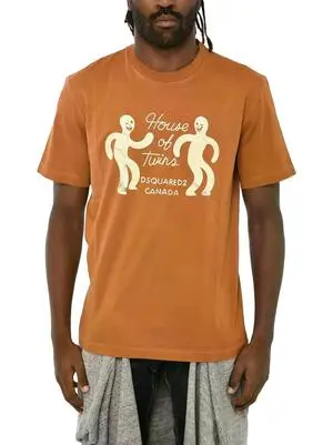Dsquared2 Graphic-print T-shirt - Brown