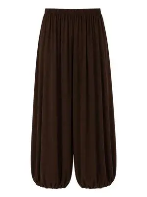 Carmen Says Bruna Jersey Balloon Pants - Brown