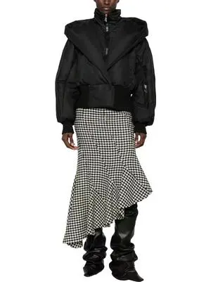Attico High-collar Padded Jacket - Black