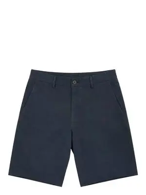 Seventy Gabardine Cotton Chino Shorts - Blue