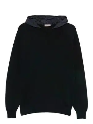 Herno Hooded Cotton Sweater - Black