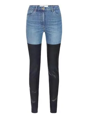 ELISABETTA FRANCHI Elisabetta Franchi Cigarette Jeans With Double Texture