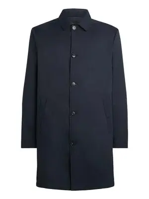 Canali Technical Car Coat - Navy