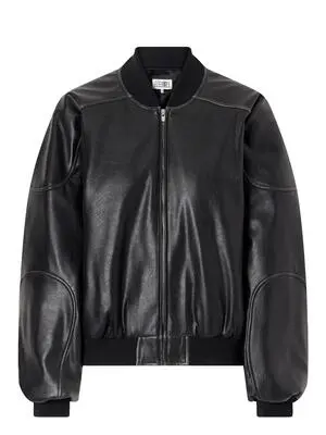 MAISON MARGIELA Leather-effect Jacket - Black