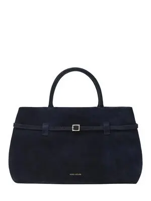 Manu Atelier Le Cambon 35 Dark Suede Bag - Blue