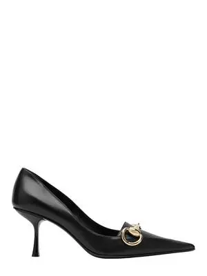 Gucci Boulevard Pumps In Glossy Leather, Black Black