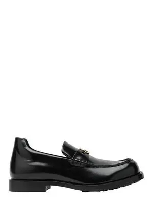 Balenciaga Comfy Loafers In Calf Leather - Black