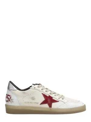 GOLDEN GOOSE Ball Star Leather Sneakers - Beige
