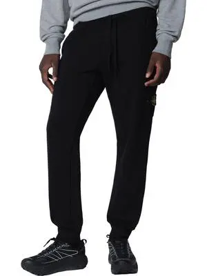 Stone Island Cotton Jogging Trousers - Black